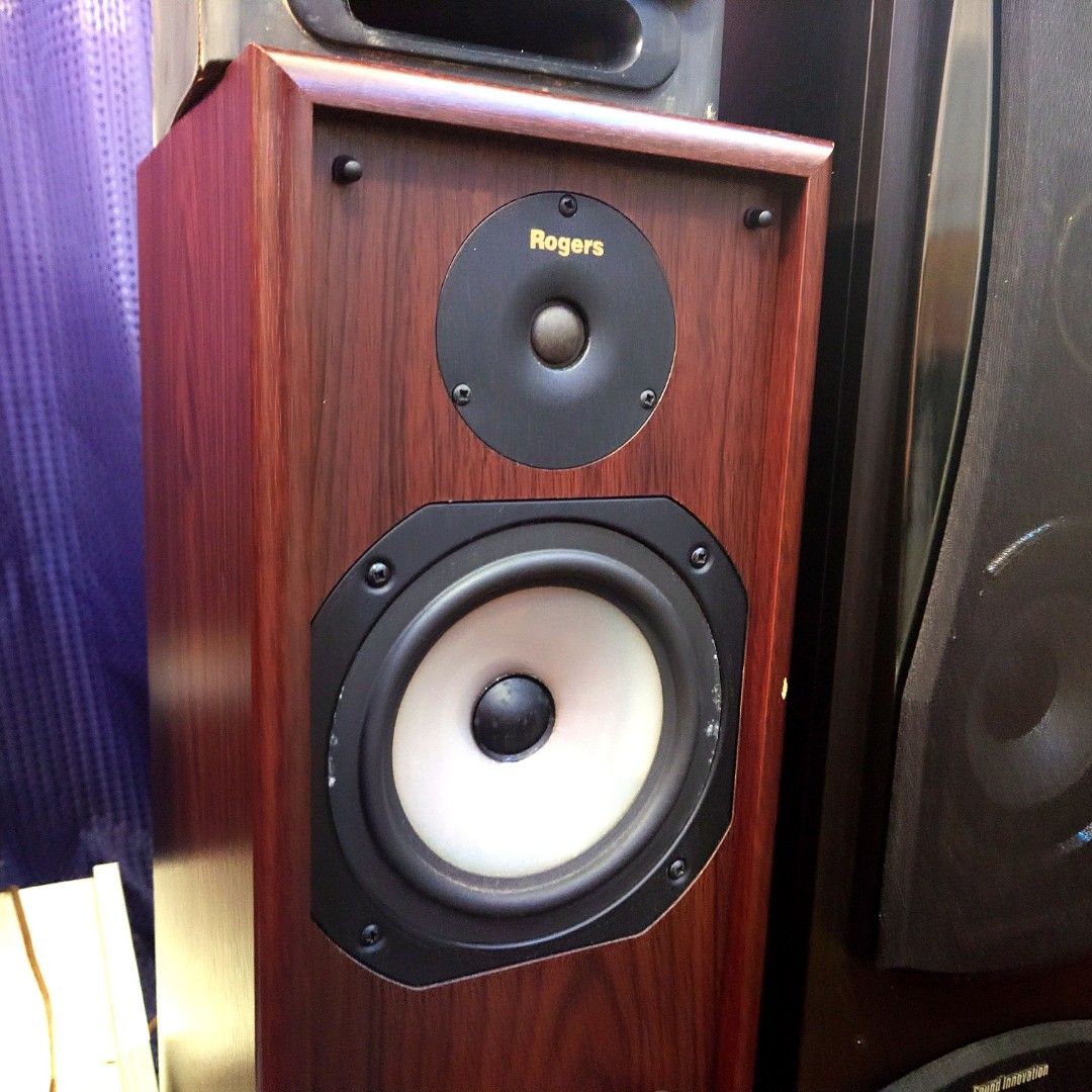 Rogers GS5 Floorstanding Speaker System Bass ported Tweeter Angle ...