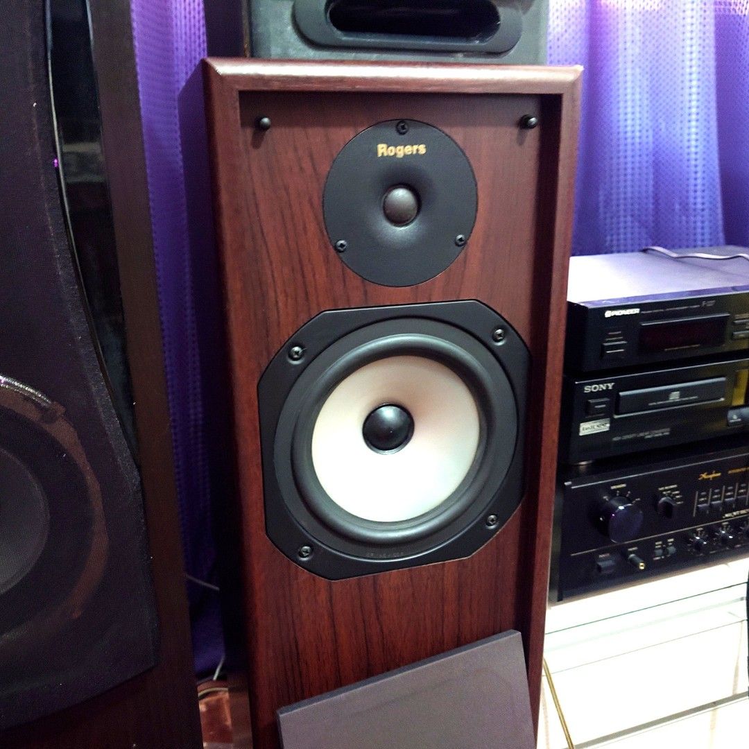 Rogers GS5 Floorstanding Speaker System Bass ported Tweeter Angle ...