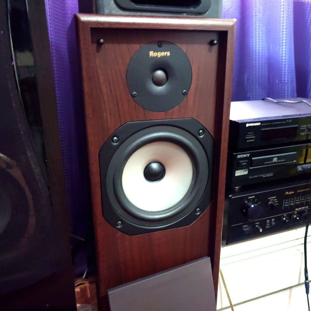 Rogers GS5 Floorstanding Speaker System Bass ported Tweeter Angle ...
