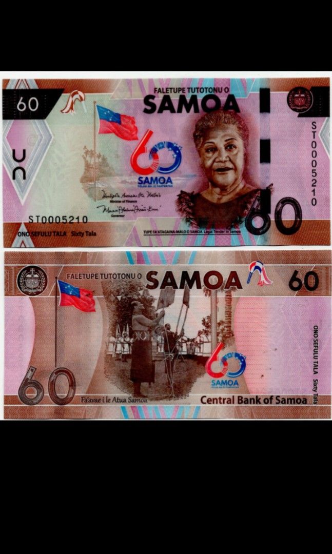 Samoa 60 tala commemorative 2023, Hobbies & Toys, Memorabilia ...