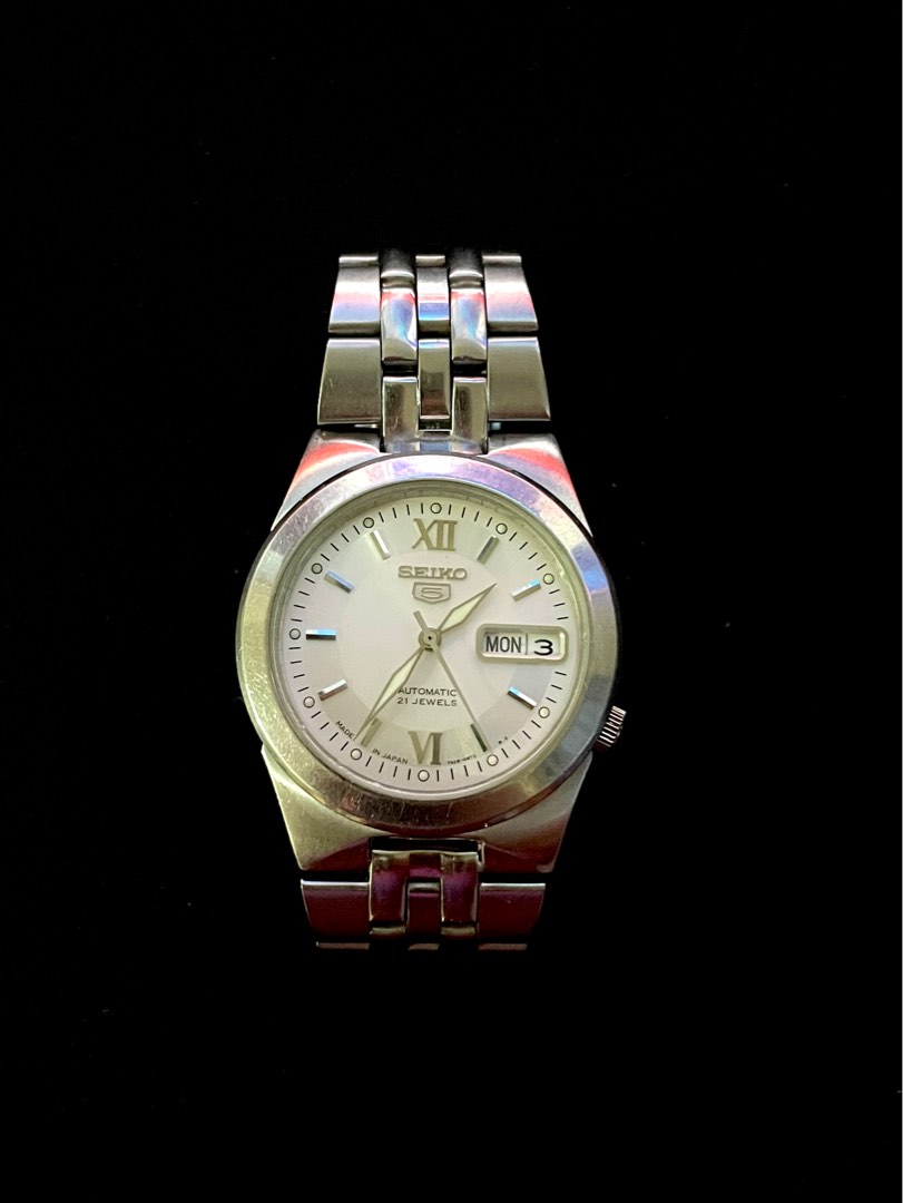 Seiko 5 Automatic Silver Dial, Roman numeral. (RARE) on Carousell