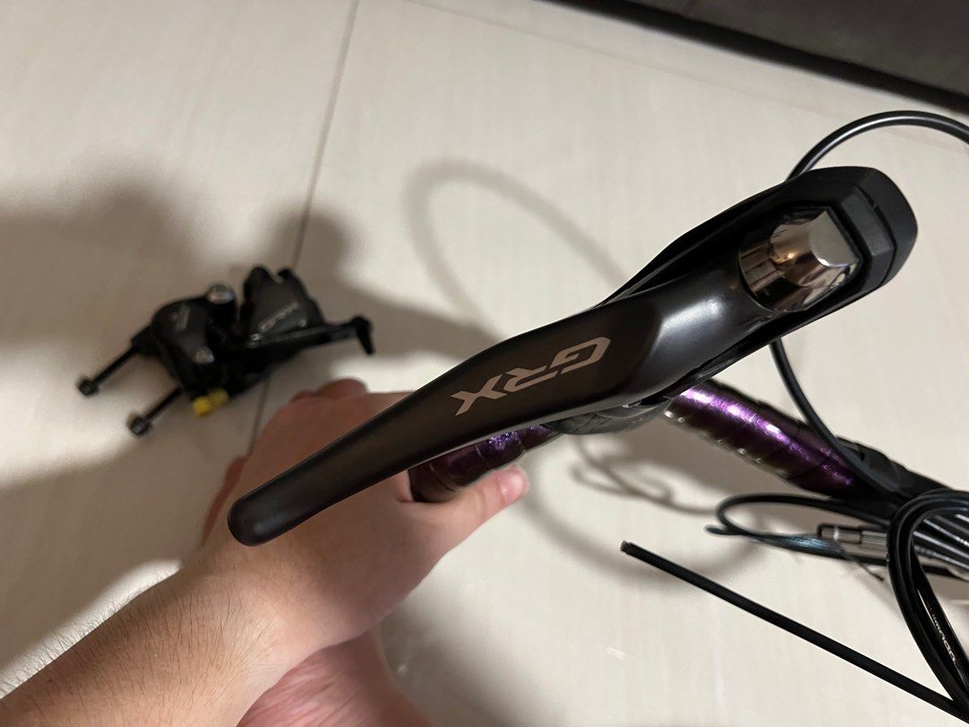 Shimano GRX810 1 x 11speed Shifter + Brake Lever Flat Mount Calipers ...