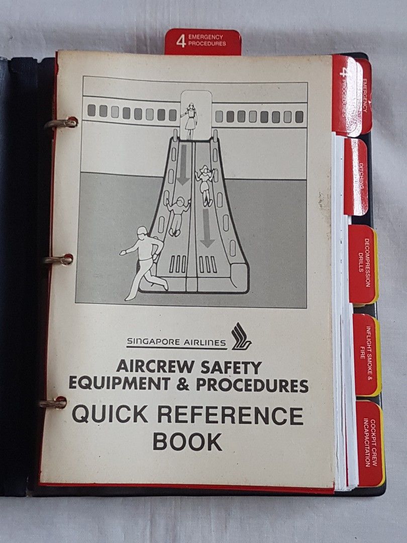 Singapore Airlines Aircrew Safety Equipment And Procedures Quick ...