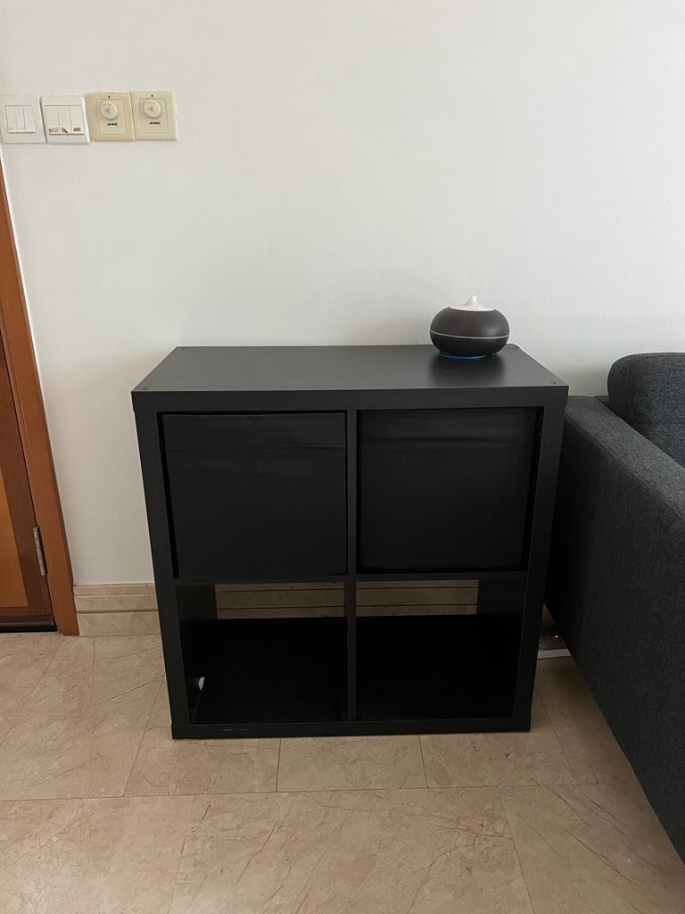 Small black Kallax, Furniture & Home Living, Furniture, Shelves ...