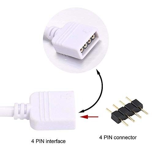 [Stockist.SG] 4 Pin Splitter Cable LED Strip Connector 2 Way Splitter Y ...