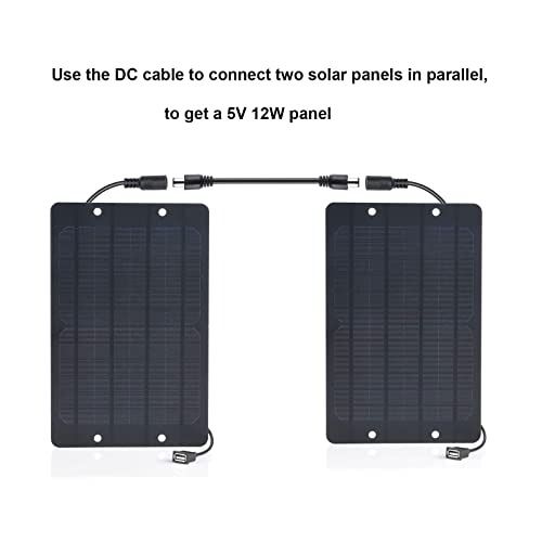 Mini Solar Panel,5V 6W USB Monocrystalline Solar Panel Charger ...