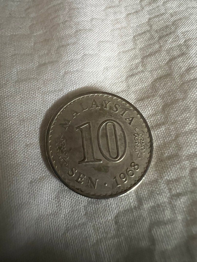 Syiling 10 sen 1967 dan 1968, Hobbies & Toys, Collectibles ...