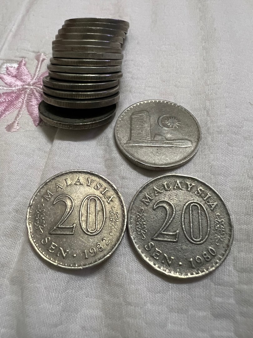 Syiling 20 sen berbagai tahun, Hobbies & Toys, Collectibles ...