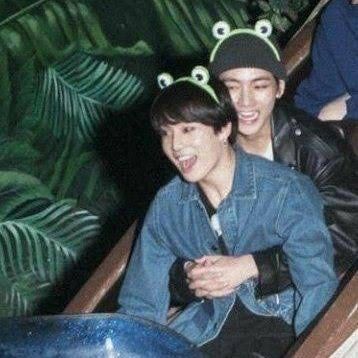 Taekook Orig Lotte World frog headband BTS on Carousell