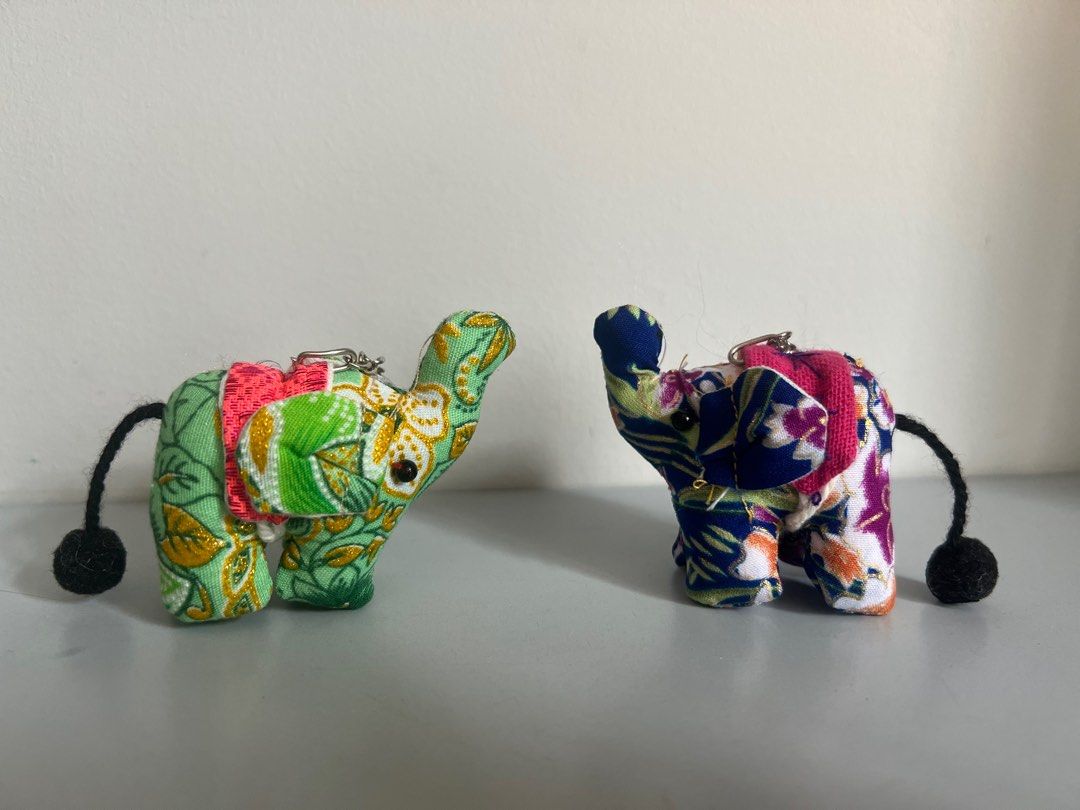 Thailand elephant keychain set of 2 on Carousell