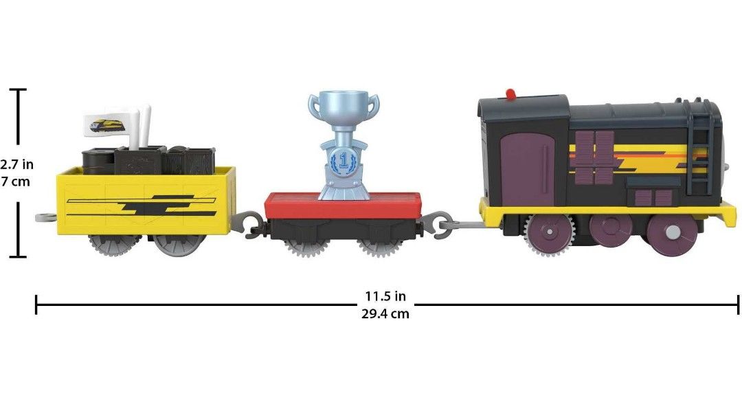 Thomas & Friends Deliver the Win Diesel Motorized Toy Train with Cargo ...