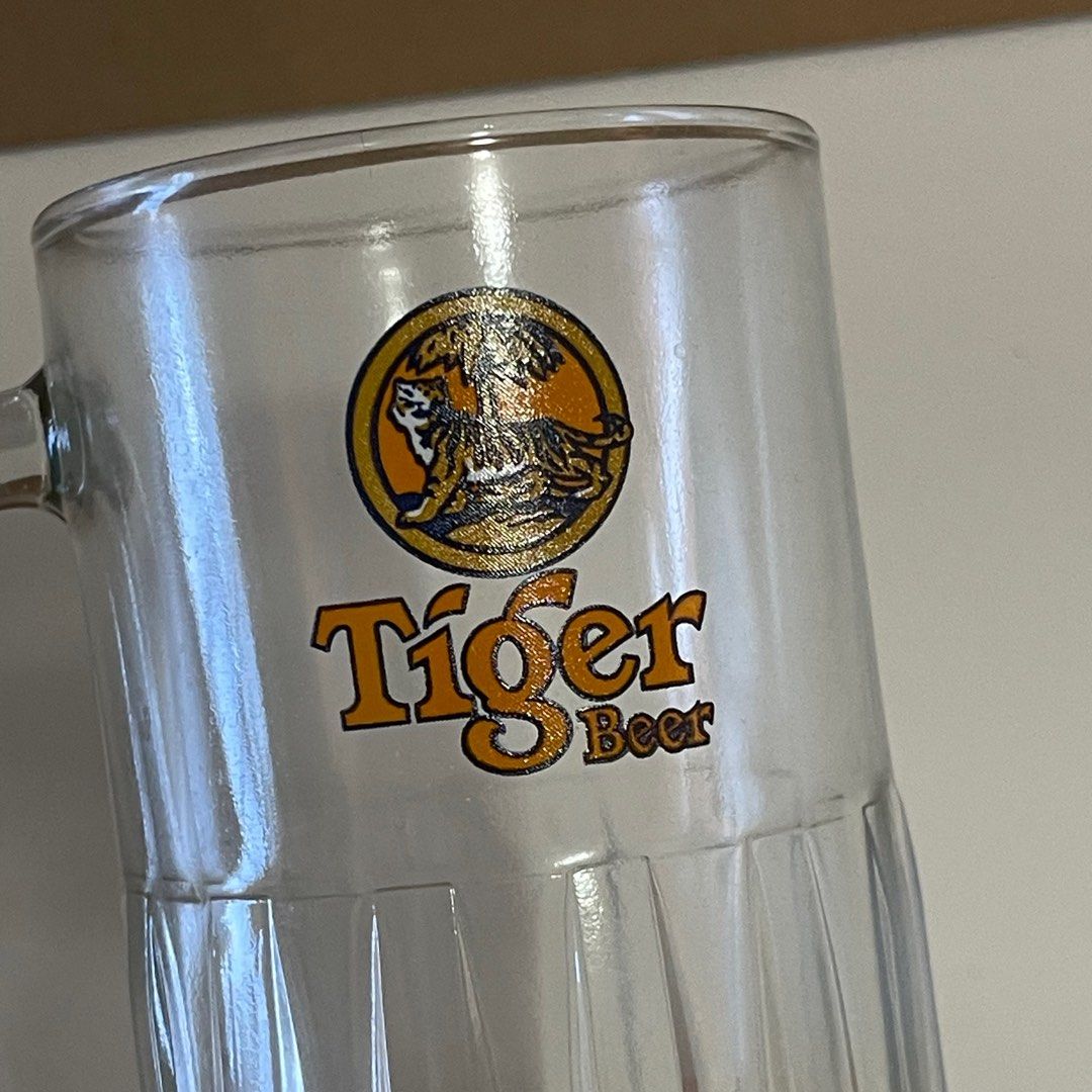 Tiger Beer Glass Mug, Furniture & Home Living, Kitchenware & Tableware ...