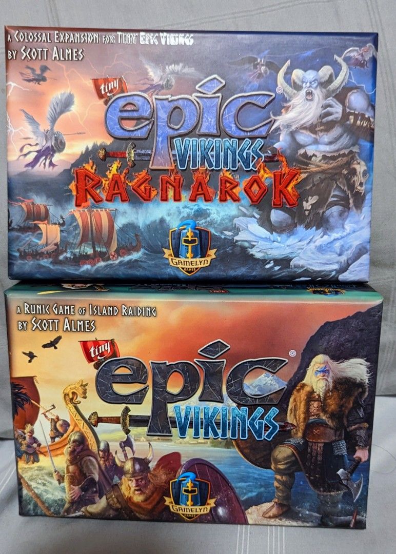 Tiny Epic Viking deluxe edition + Ragnarok expansion (Kickstarter board game), Hobbies & Toys ...