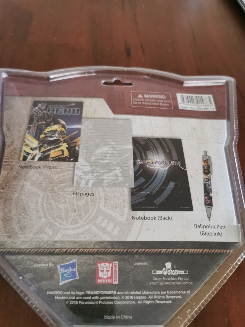 Transformer notebook and pen, Hobbies & Toys, Stationery & Craft, Other ...