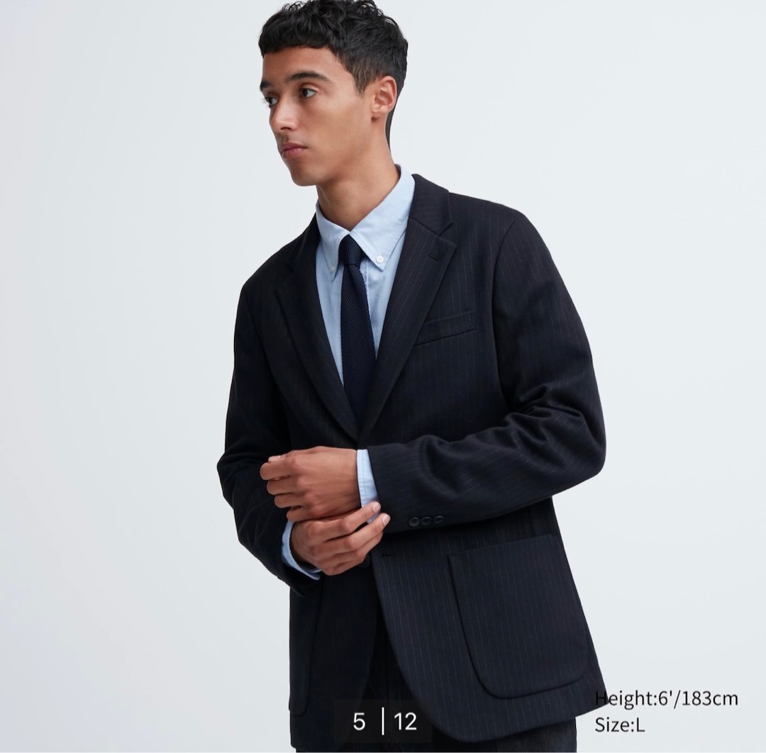 Uniqlo Coat: Comfort 2B Jacket on Carousell