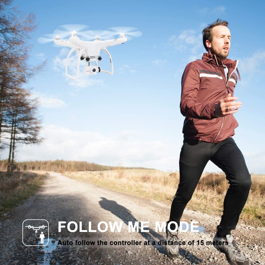 UPair One Plus Drone 2.7K HD Camera, Quadcopter Drone APP Transmit Live ...