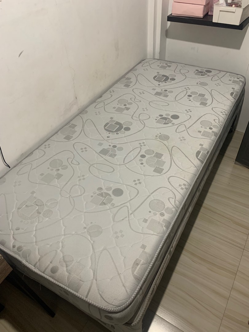 Uratex Single Bed with Pull Out, Furniture & Home Living, Furniture ...