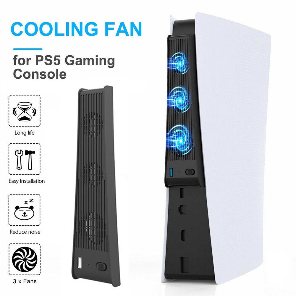 USB PS5 主機散熱風扇 PS5 主機遊戲手柄控制器散熱風扇 lfmckp USB PS5 Console Cooling Fan PS5 ...