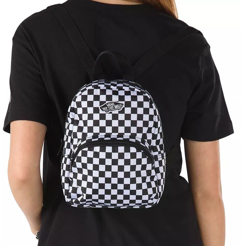 BN Vans Mini Backpack Black & White Checkered, Women's Fashion, Bags ...