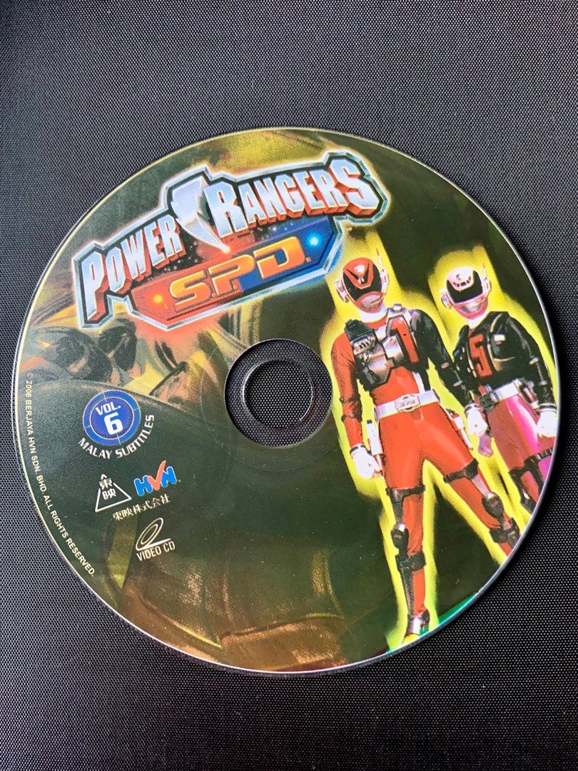 VCD: Original Power Rangers SPD Collection (Vol 1 - 18)(Malay Subtitles ...