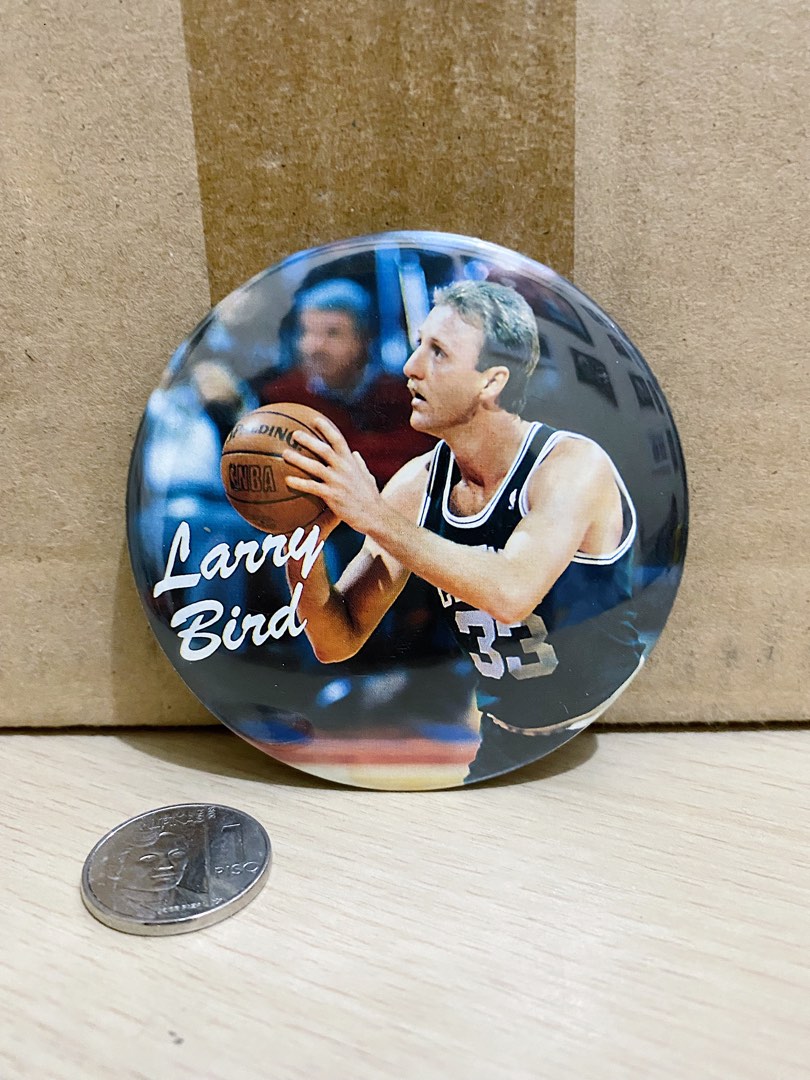 (Vintage) Larry Bird - Boston Celtics - Licensed NBA Basketball Badge ...