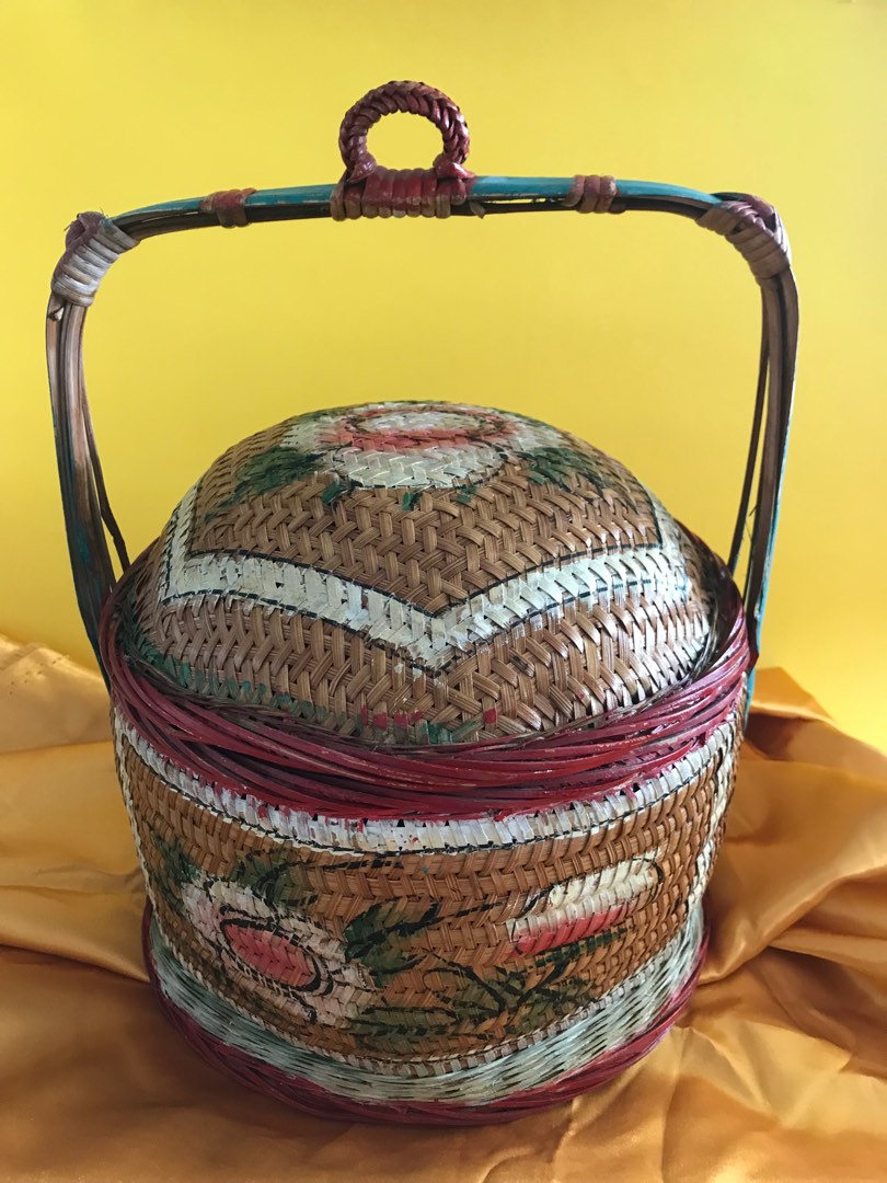 Vintage Peranakan Basket As Shown( Fast Sale ), Hobbies & Toys ...