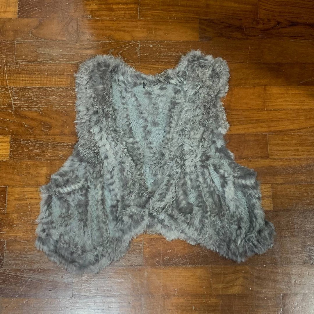 Vintage Thrifted Fur Vest / Gilet, Women's Fashion, Coats, Jackets and Outerwear on Carousell