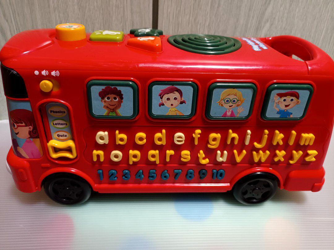 VTECH Playtime Bus with Phonics, Hobbies & Toys, Toys & Games on Carousell