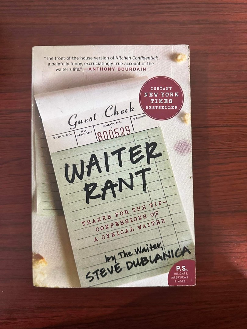 WAITER RANT BY STEVE DUBLANICA, Hobbies & Toys, Books & Magazines ...
