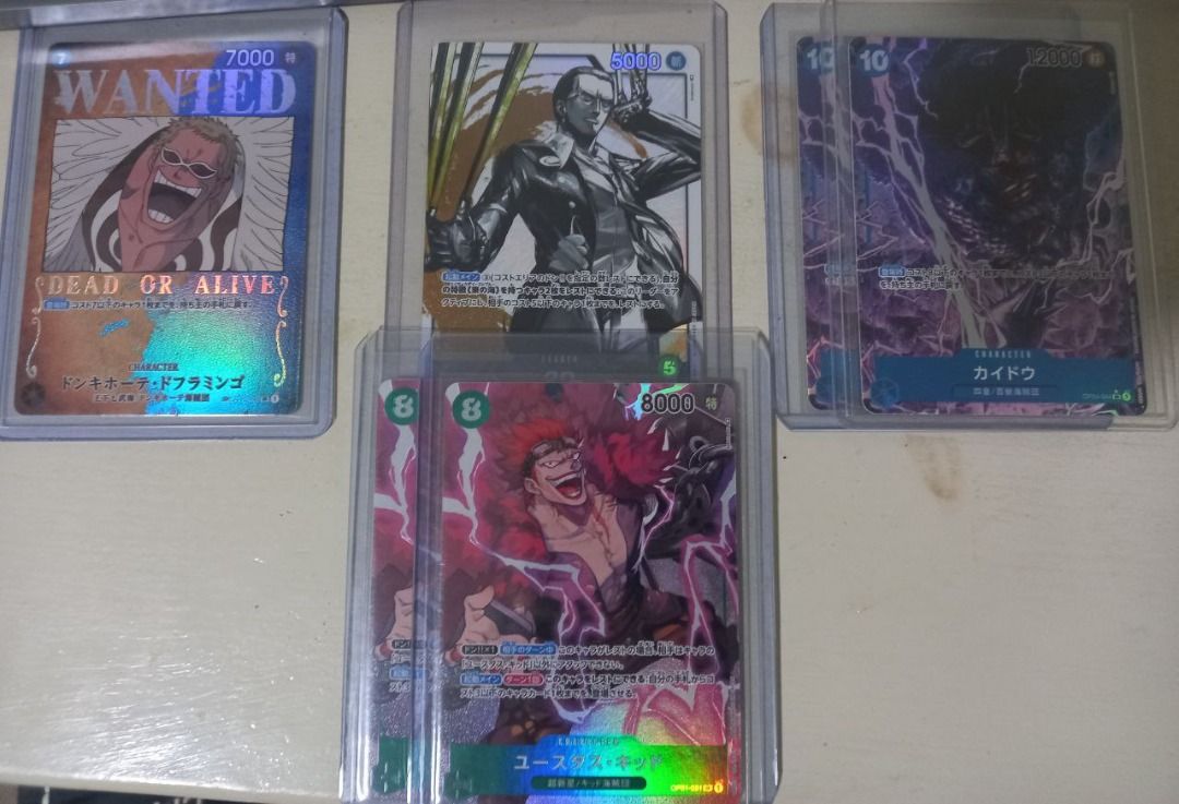 Wanted Doffy Kuro Kaido Kid One Piece Card OPTCG Parallel AA, Hobbies ...