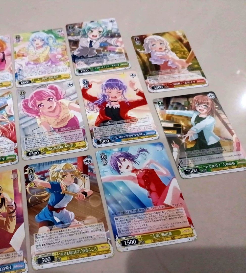Weiss Schwarz Collection Characters Cards Japanese, Hobbies & Toys ...