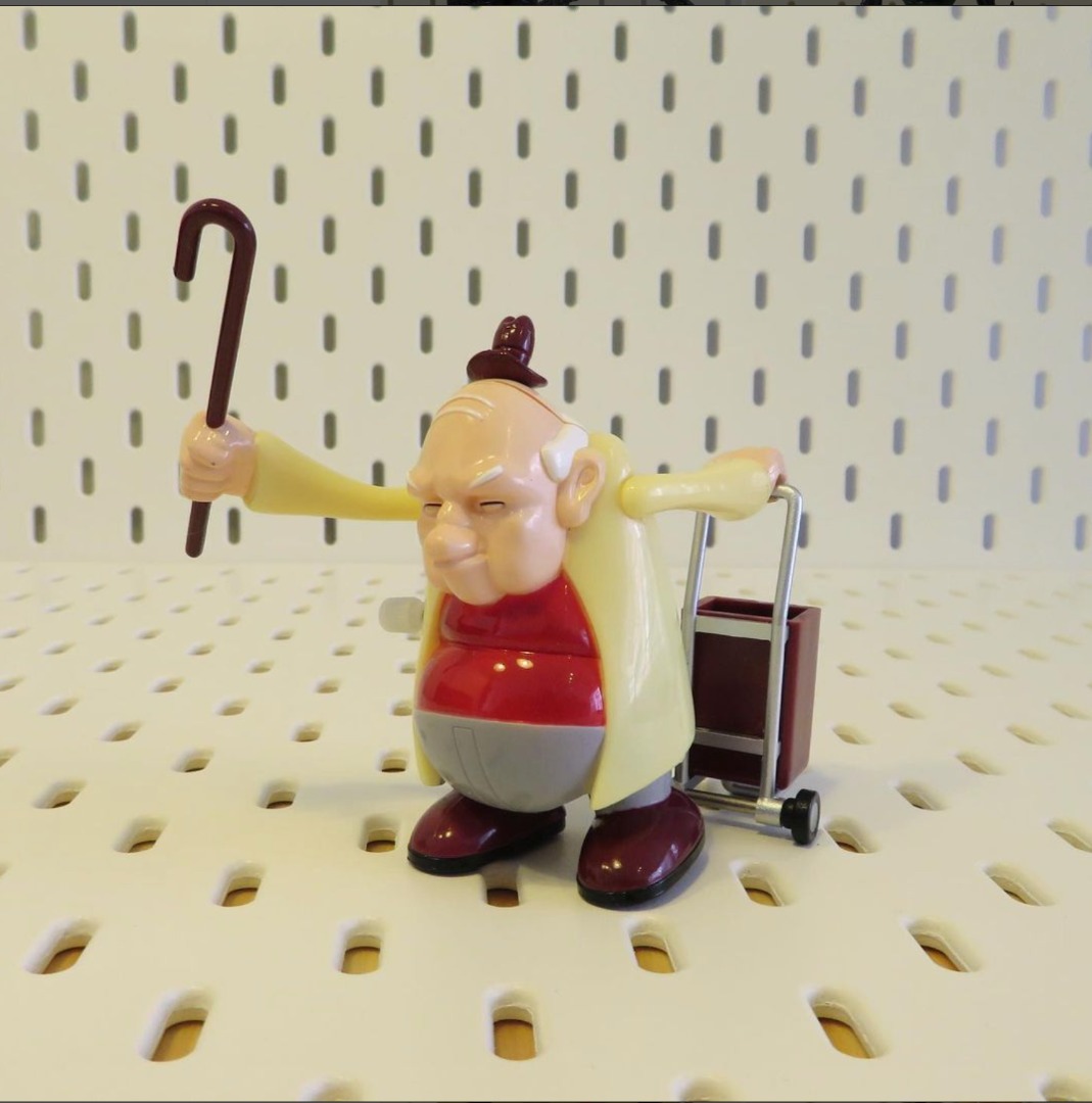 Windup toy - Old man with cane, Hobbies & Toys, Toys & Games on Carousell