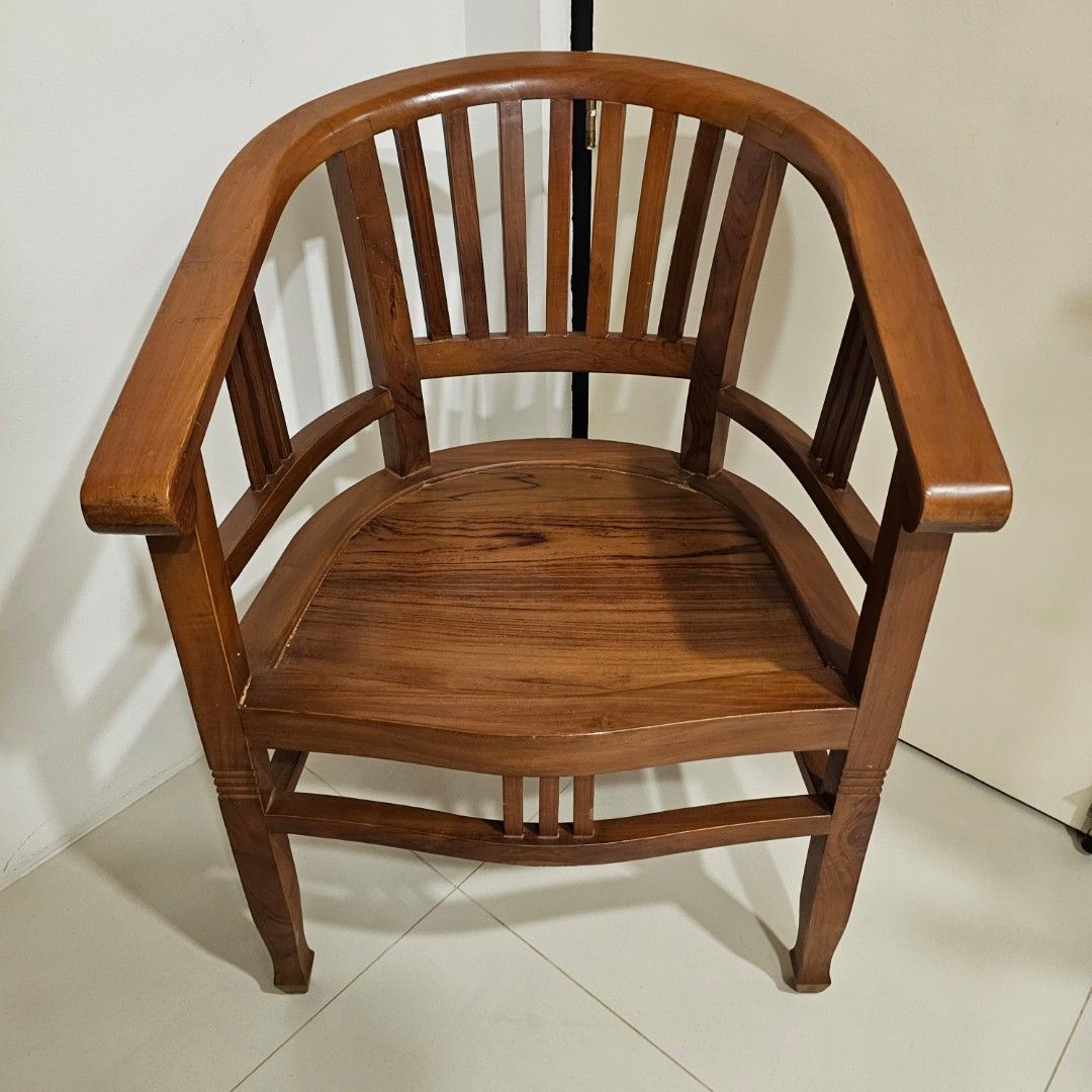 Wooden Chair, Furniture & Home Living, Furniture, Chairs on Carousell