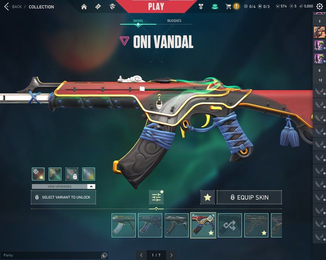 wts/wtt valorant account 37 skin ruin dagger, Video Gaming, Gaming ...