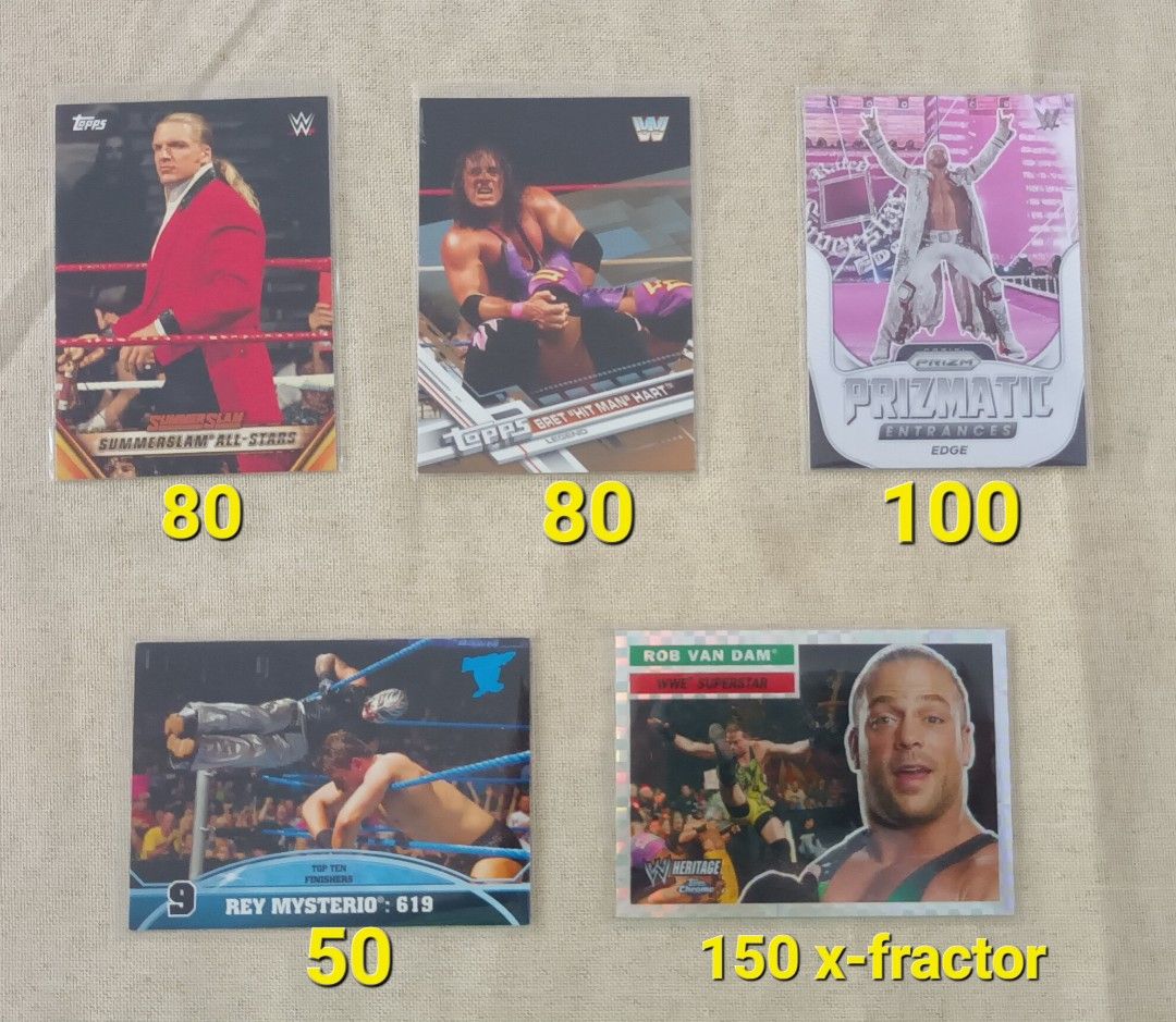 WWE wrestling Cards on Carousell