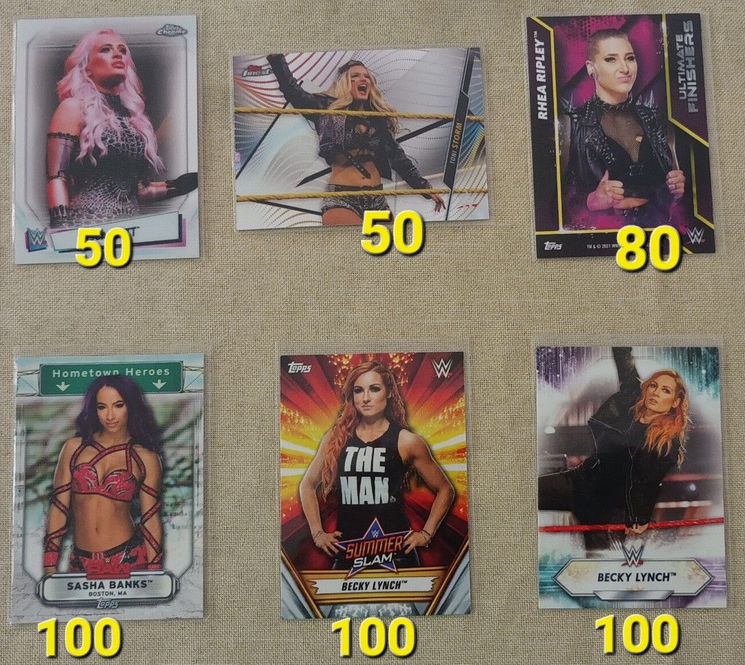WWE wrestling Cards on Carousell