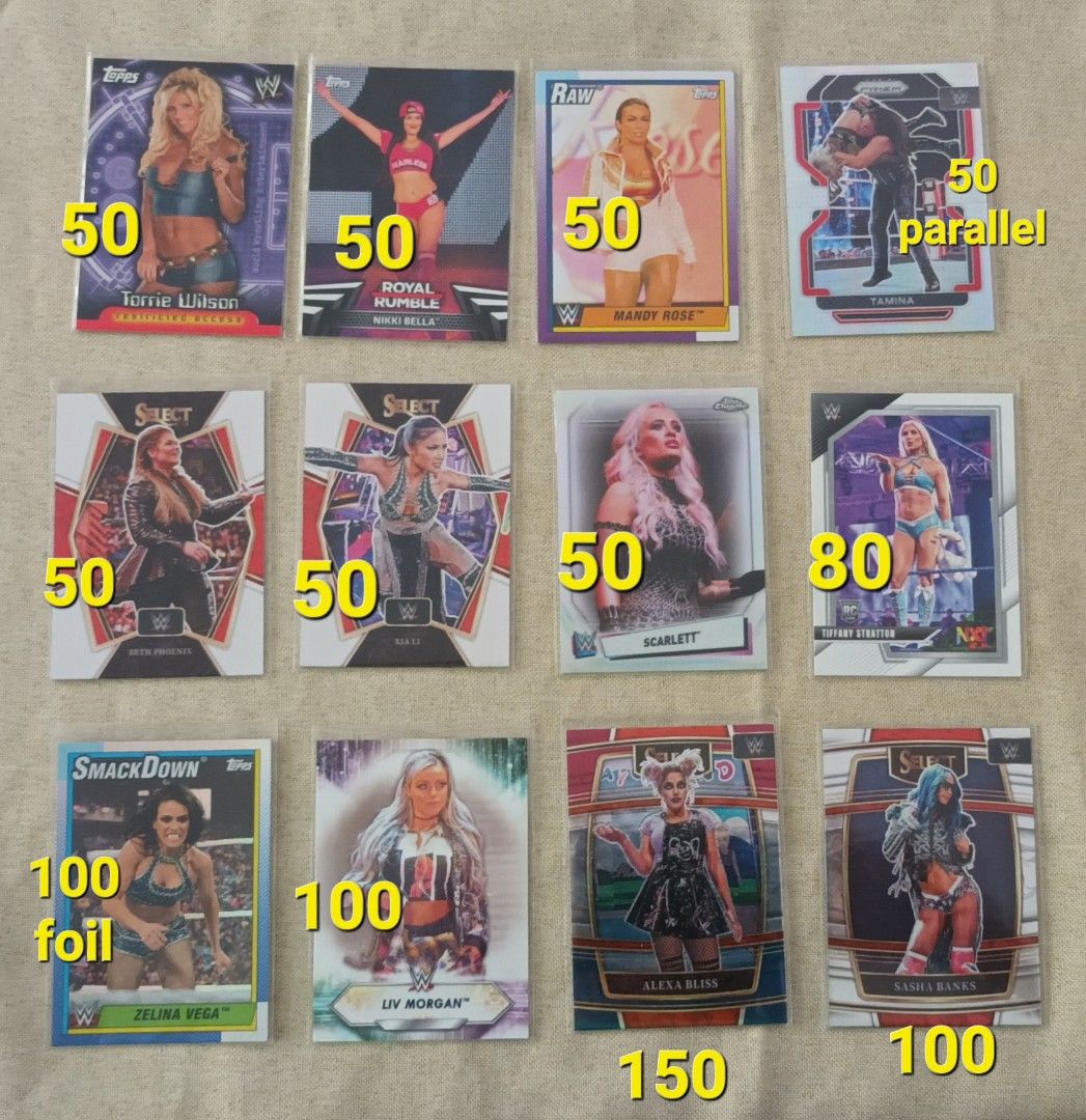 WWE wrestling Cards on Carousell