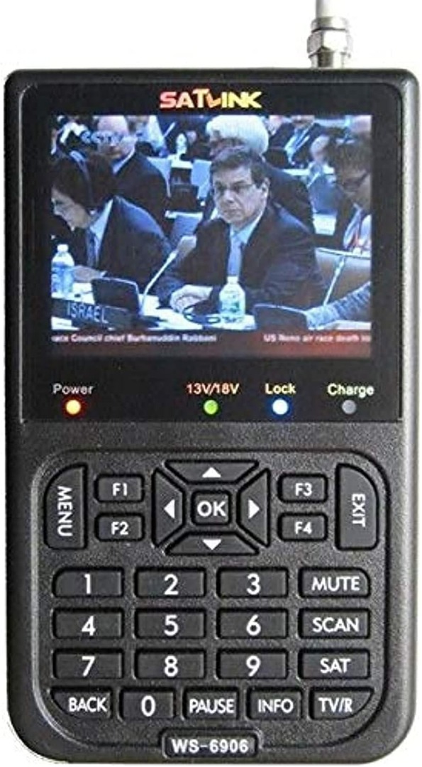 [2110] Satlink WS-6906 DVB-S FTA C&KU Band Digital Satellite Finder Meter 3.5" lcd, TV & Home ...
