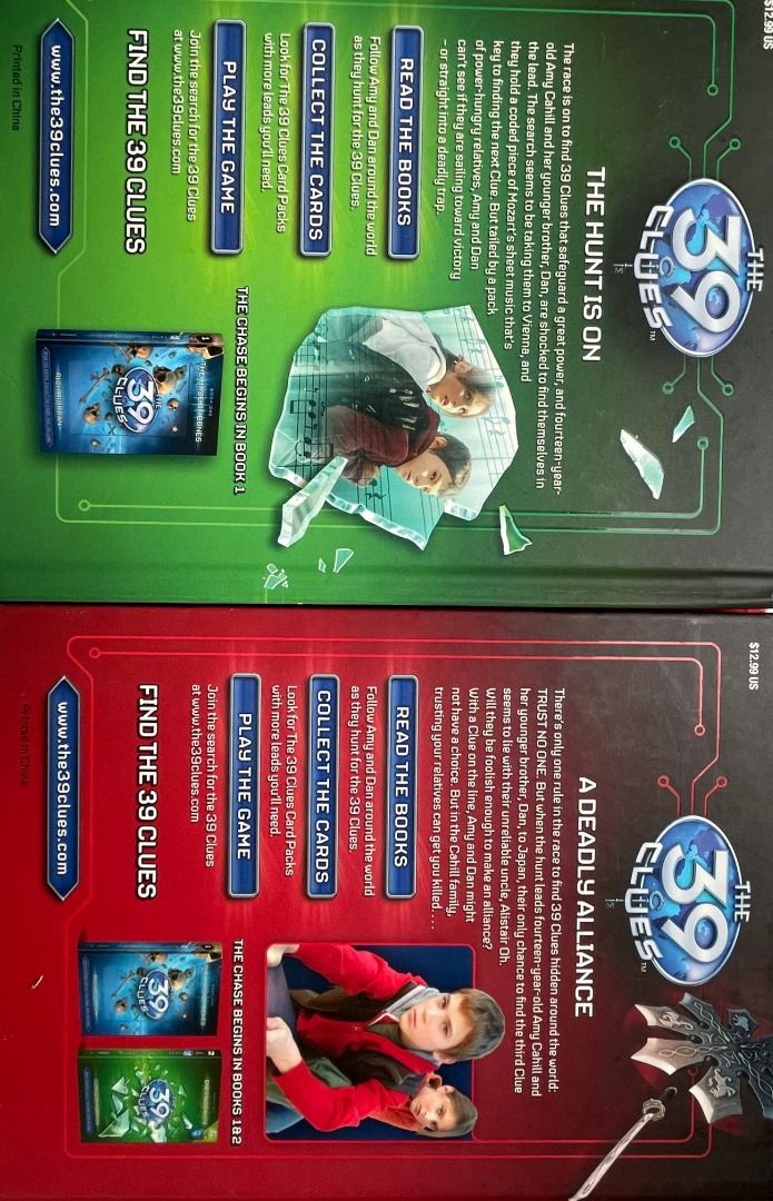 39 Clues - One False Note (Book 2) and The Sword Thief (Book 3 ...