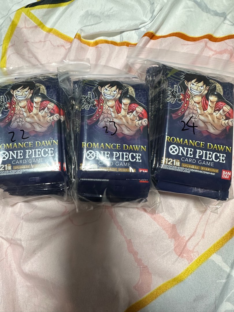 69 op-01 one piece filtered packs, Hobbies & Toys, Toys & Games on ...