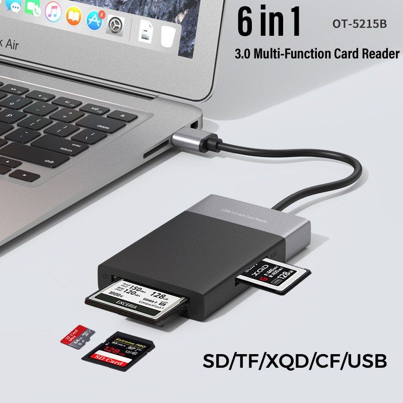 Xystec Multi Card Reader Externer 6in1 Mini Card Reader