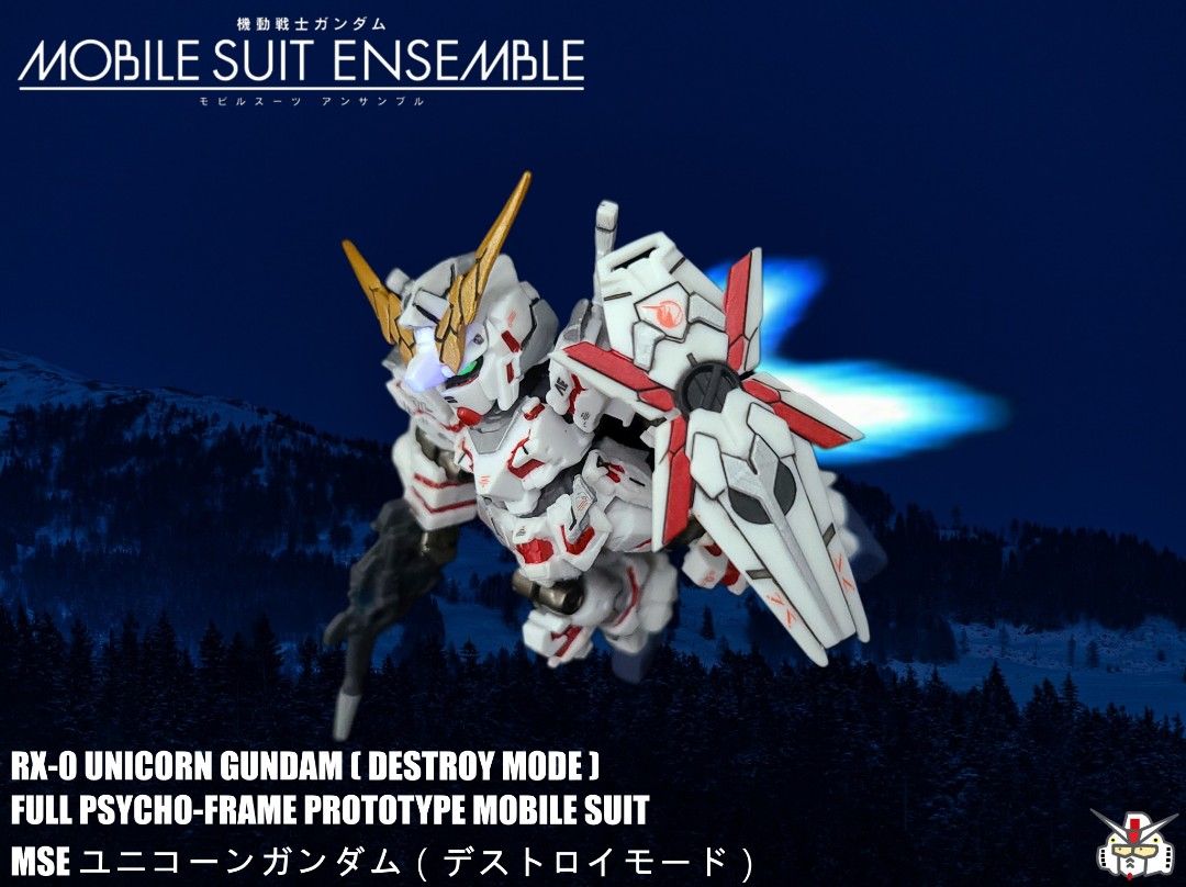 《代工》 MSE 高達扭蛋 MOBILE SUIT ENSEMBLE (UC系列) 第1彈 獨角獸NTD, 興趣及遊戲, 玩具 & 遊戲類 - Carousell