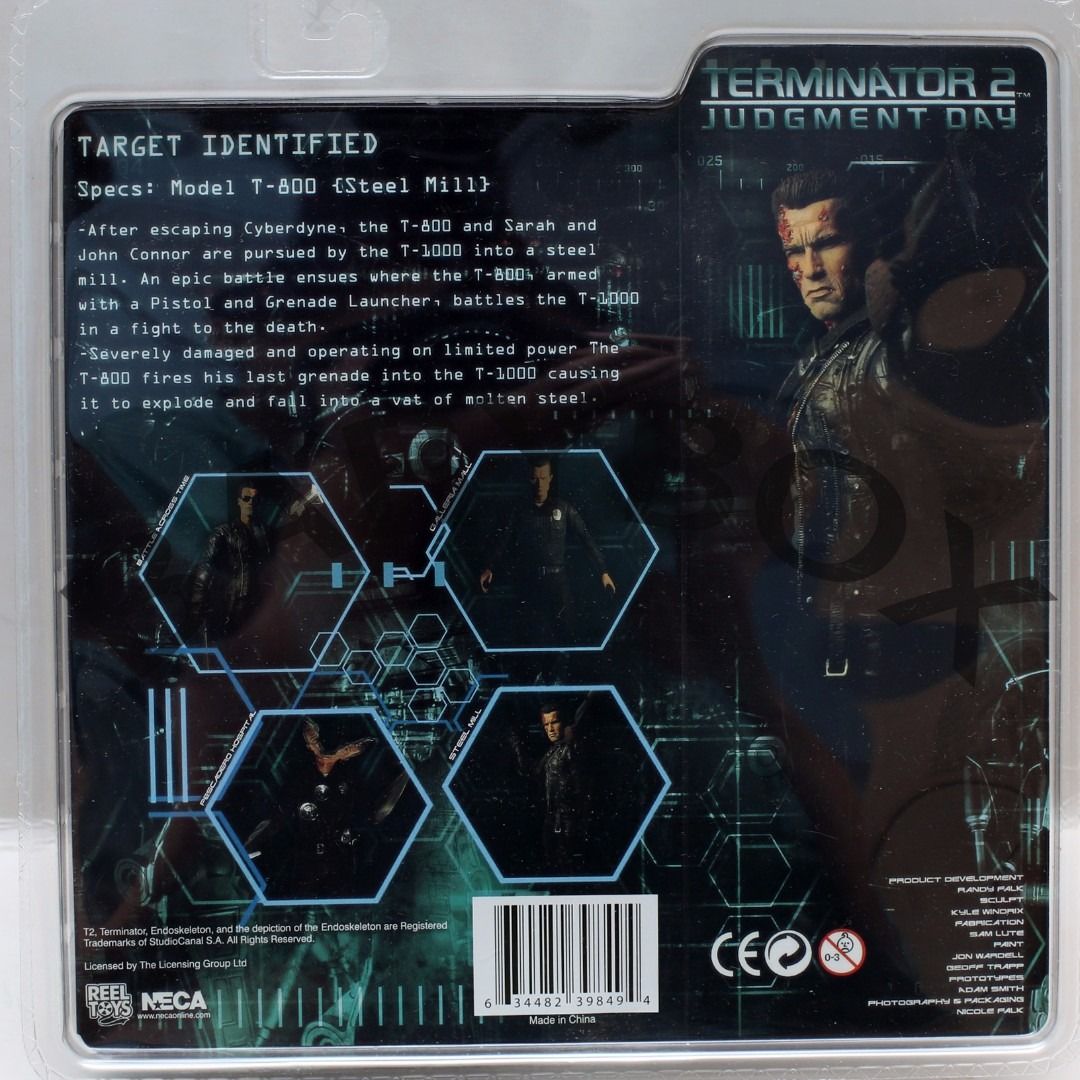 未來戰士 Terminator T800 Steel Mill Action Figure NECA, 興趣及遊戲, 玩具 & 遊戲類 ...