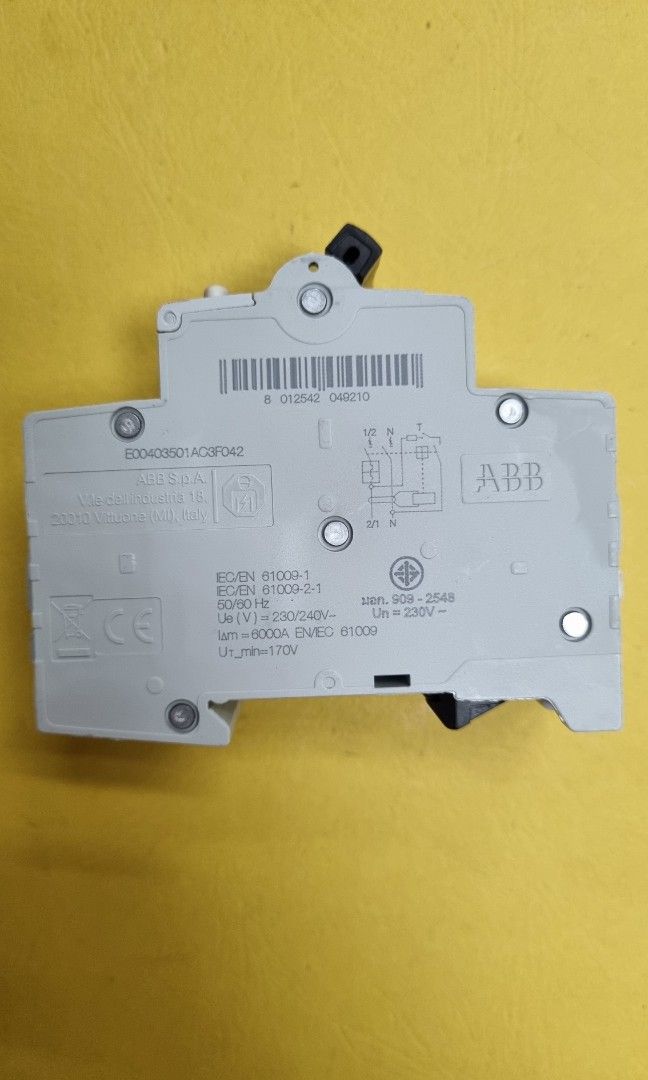 ABB, DS201 C16 AC30 RCBO, TV & Home Appliances, Electrical, Adaptors & Sockets on Carousell