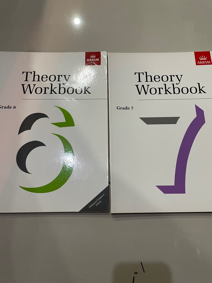 ABRSM Theory Books Grade 7 and 6, Hobbies & Toys, Books & Magazines ...