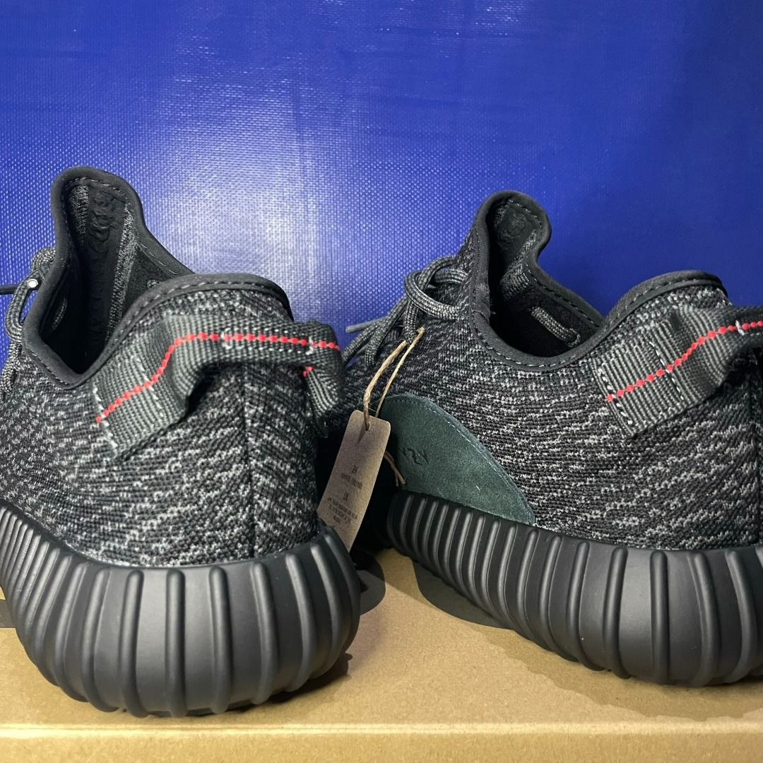 ADIDAS YEEZY BOOST 350 V1 PIRATE BLACK, Fesyen Pria, Sepatu , Sneakers ...