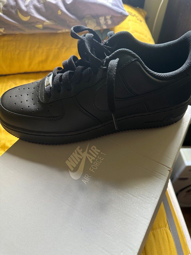 Air force 1 full black, Men's Fashion, Footwear, Sneakers on Carousell