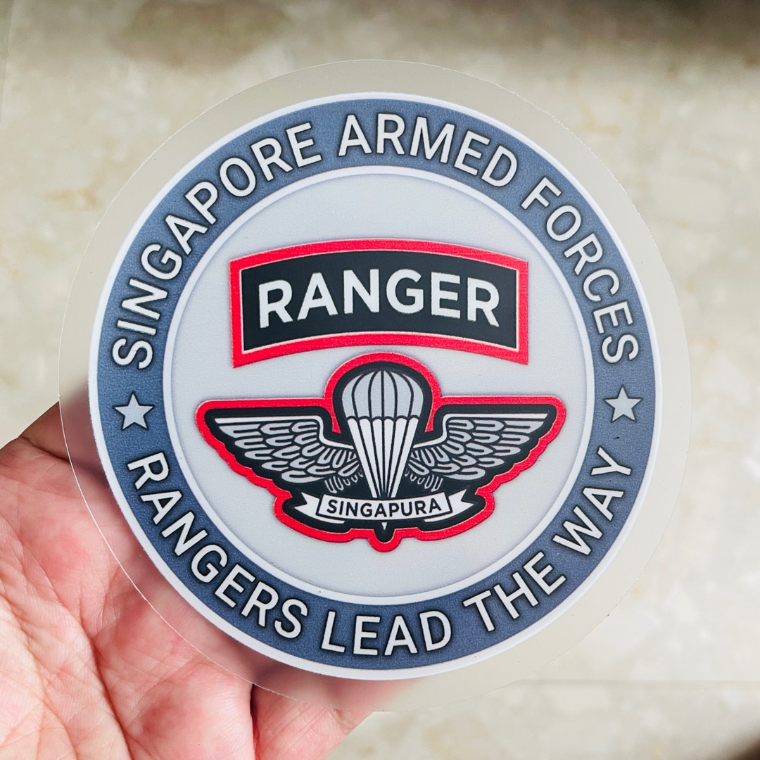 Airborne Ranger / Rangers lead the way . Static Cling Car Decals . 11cm ...