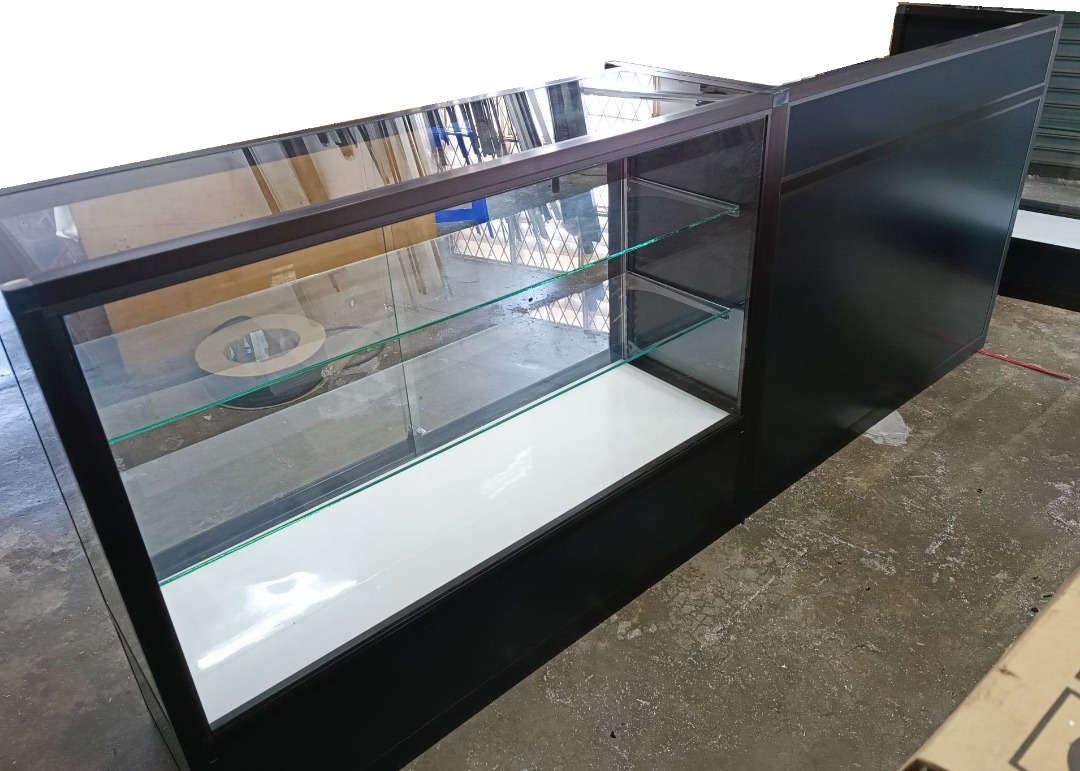 Aluminium Glass Display & Counter Value Set New!, Furniture & Home ...