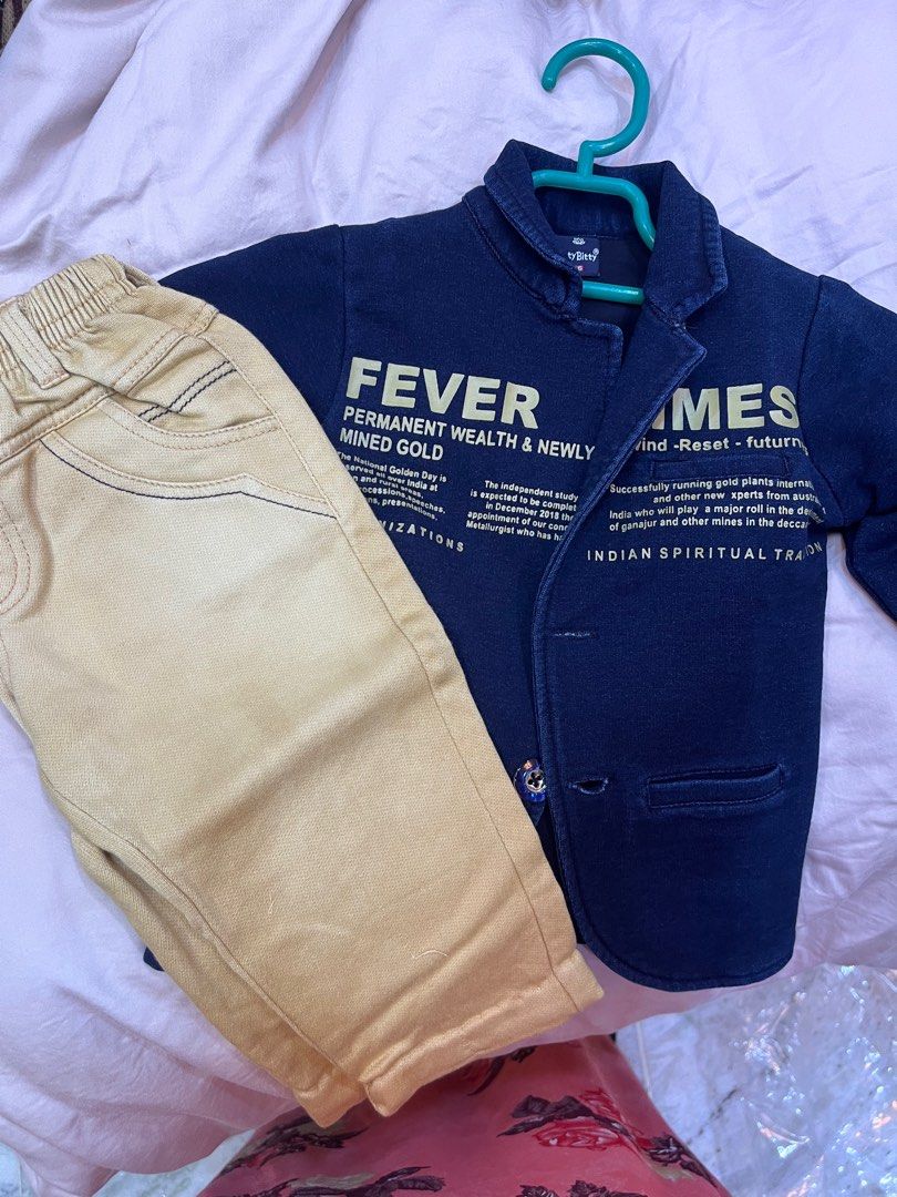 Baby velvet blazer set, Babies & Kids, Babies & Kids Fashion on Carousell